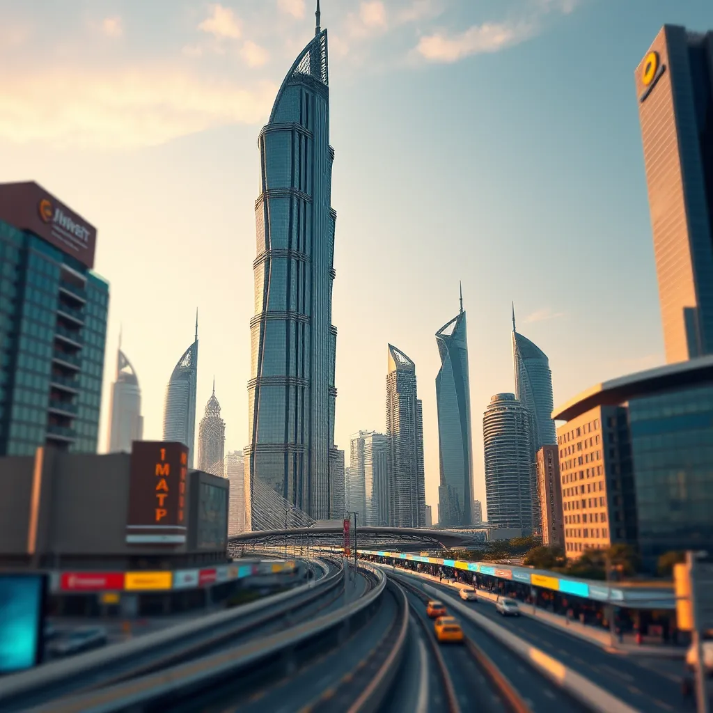Al Safa Tower and Emirates Metro: Urban Innovation