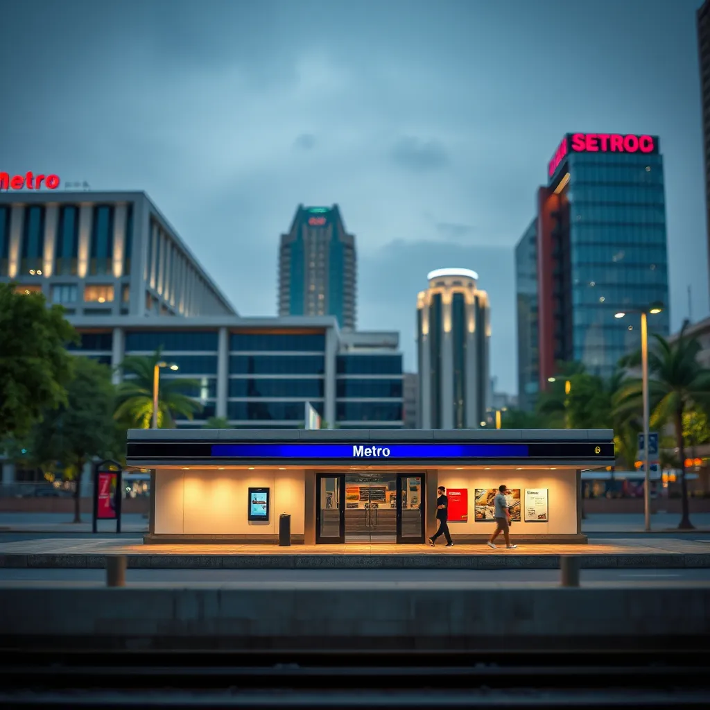 Finding the Nearest Metro to International City